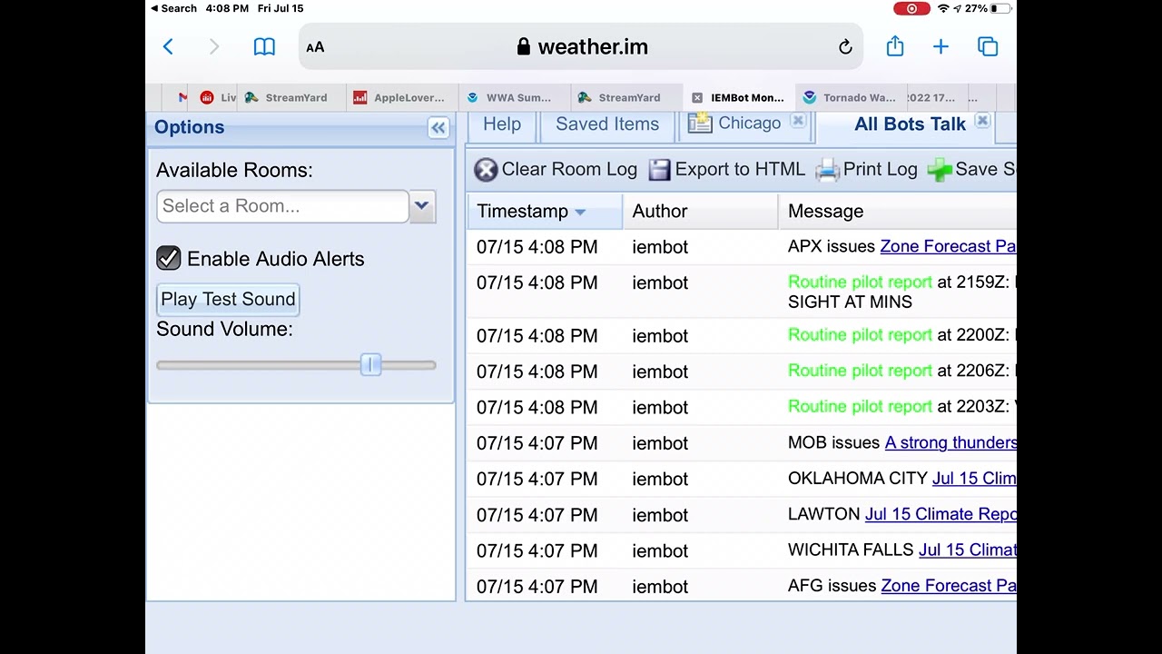 Iembot alert test - YouTube