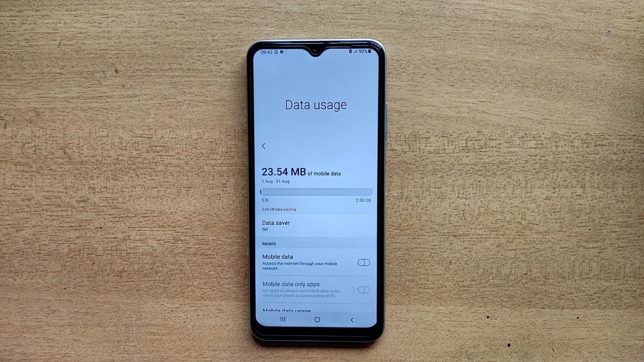 Data Usage Setting In Samsung Mobile How To Check Daily Data Usage