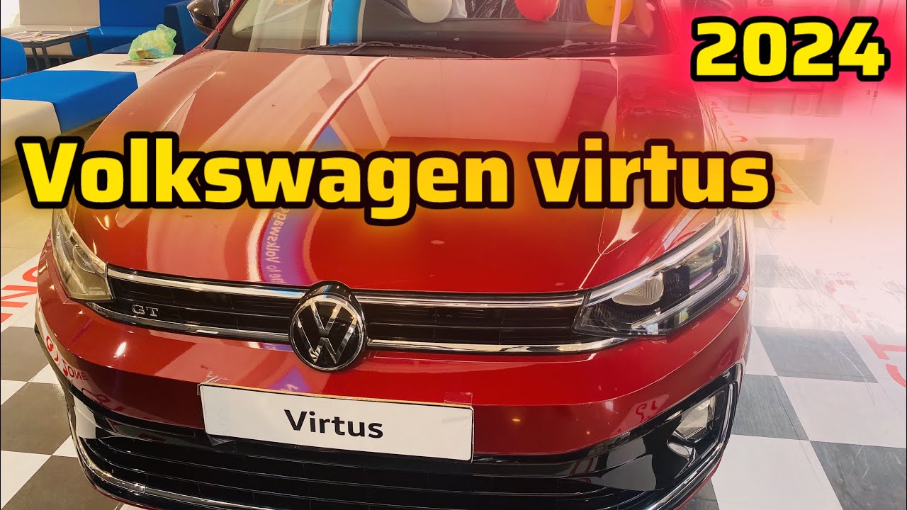 Volkswagen virtus 2024 model top line red color - YouTube