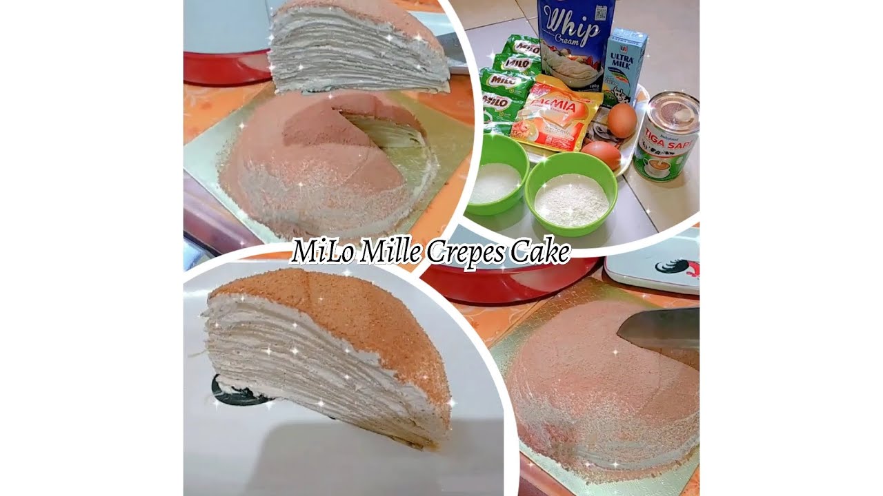 Milo Mille crepe Cake.. Simple & Enak... Semua Pasti bisa bikin.. - YouTube