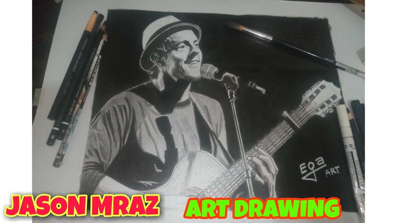 Jason Mraz DRAWING,ART DRAWING - YouTube