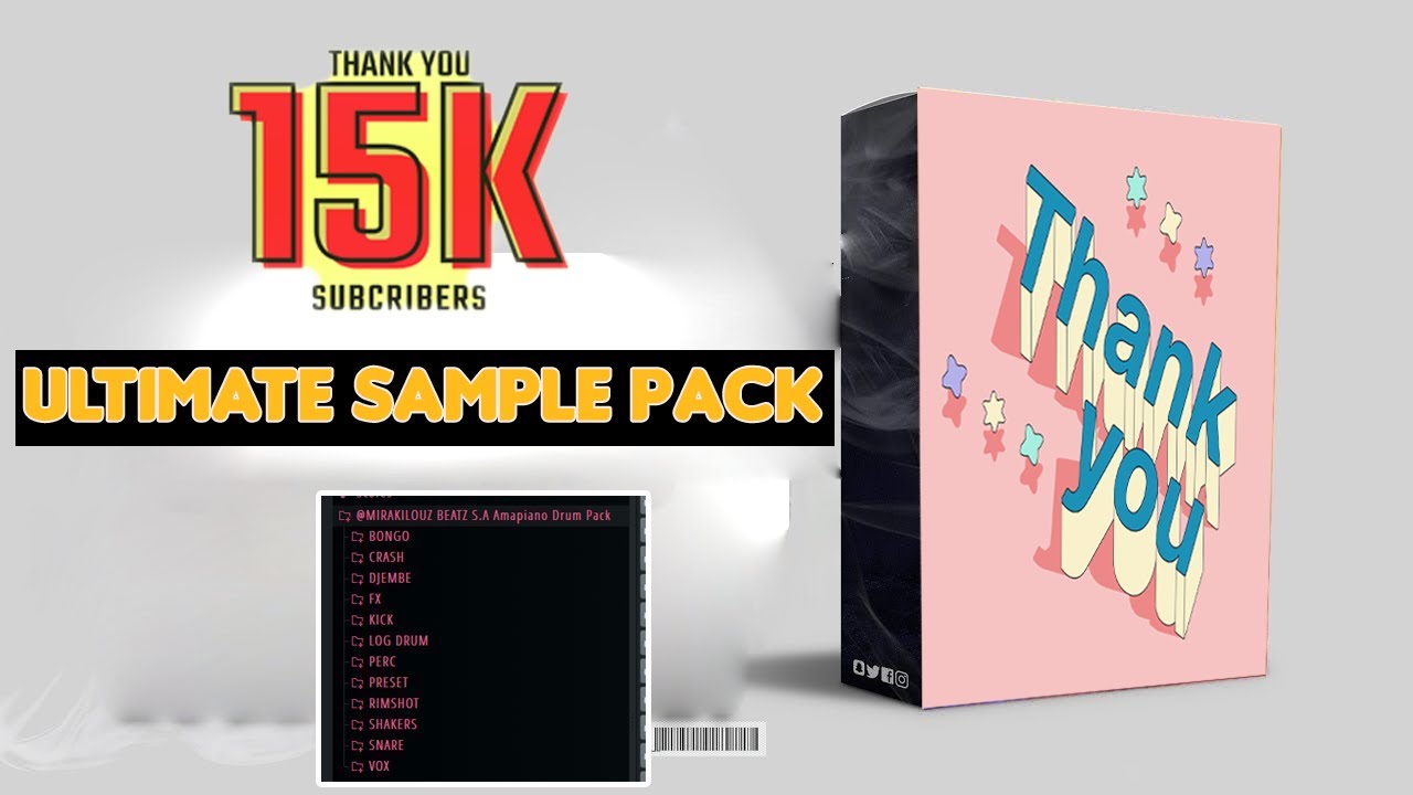 FREE |15K Subscribers Ultimate Sample Pack - Amapiano x Afrobeat Kits ...