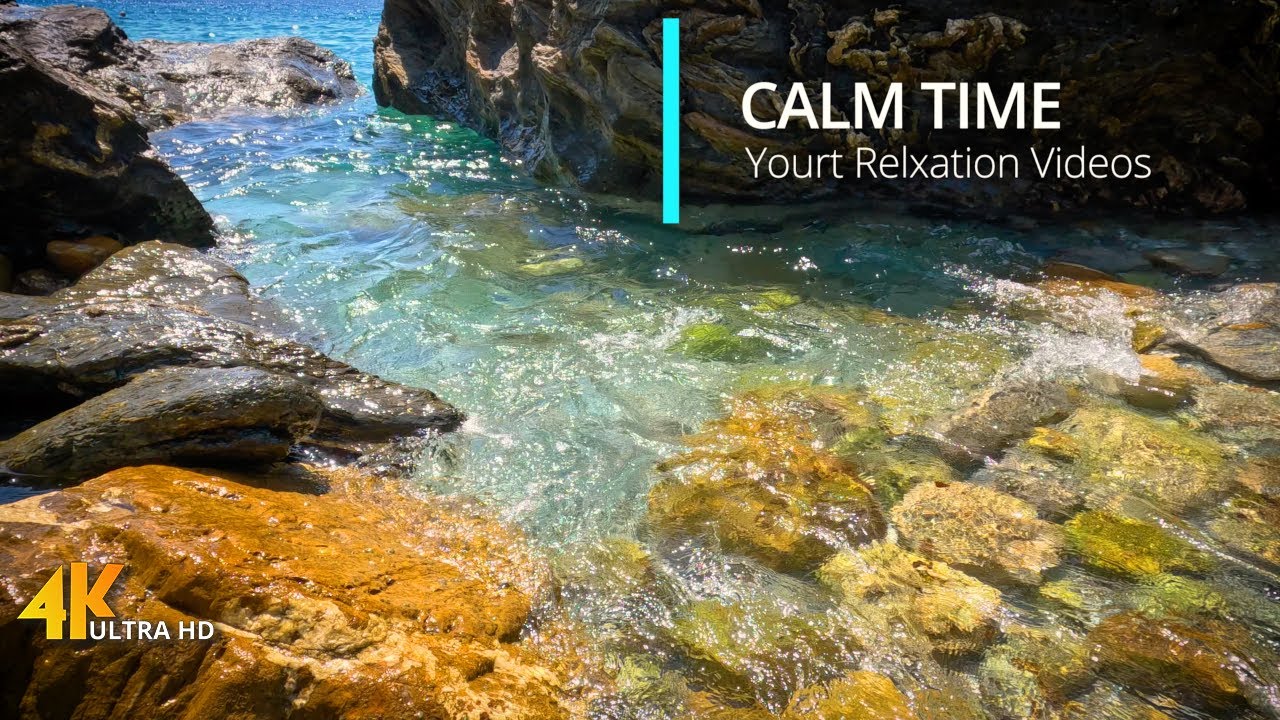Calm Time by the Sea 4K: Music for Tranquility Stress Relief Meditation ...