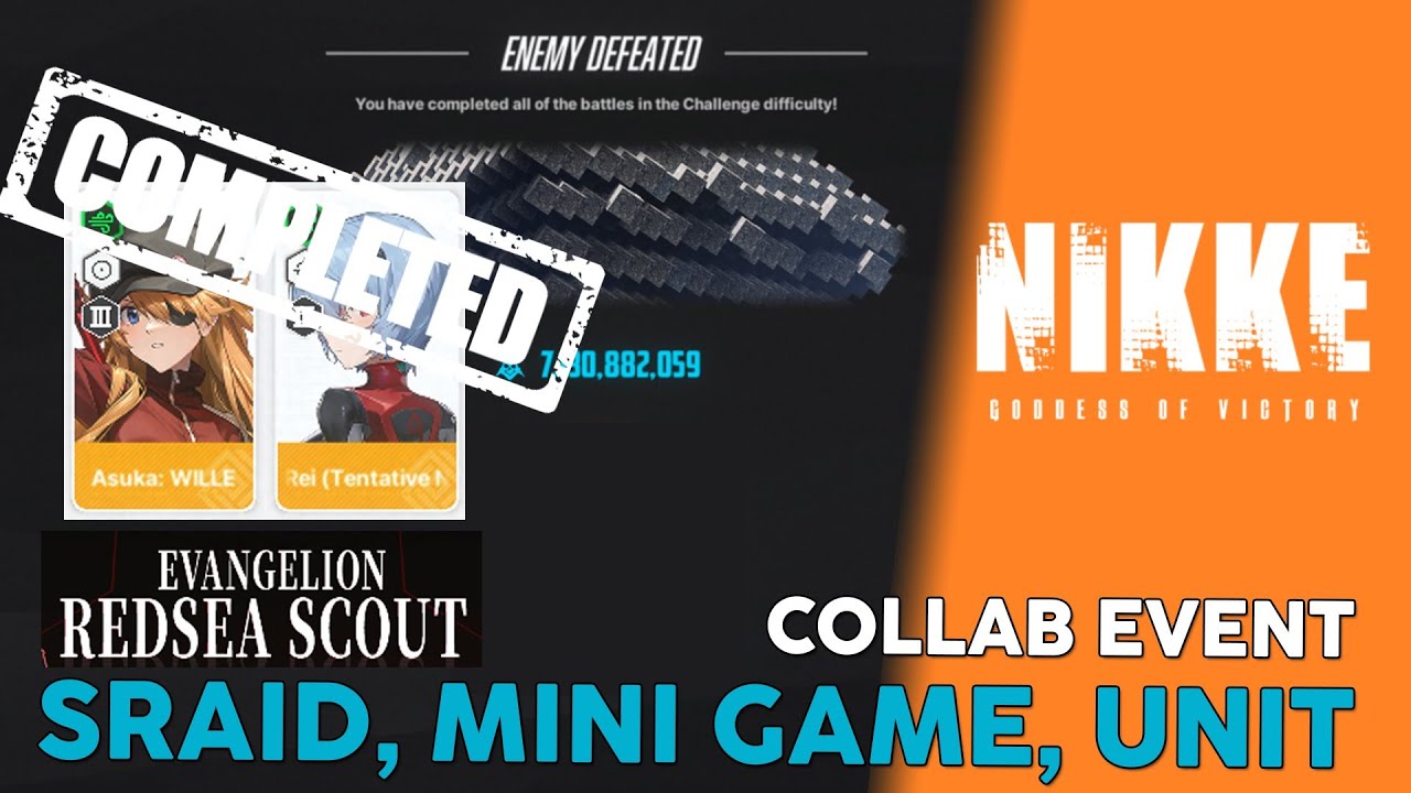 Complete All Collab Event [SR23. Mini Game. Challenge. Unit] - GODDESS ...