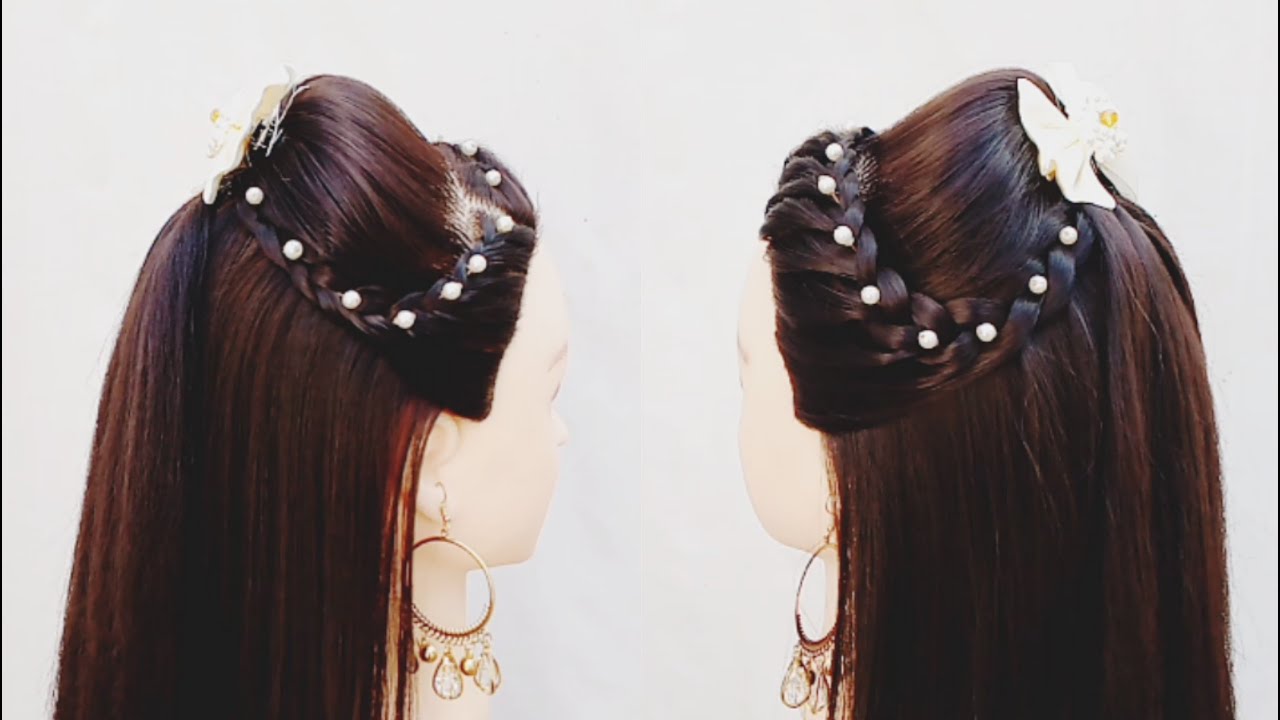 New awesome puff hairstyle || glamorous hairstyle for party - YouTube