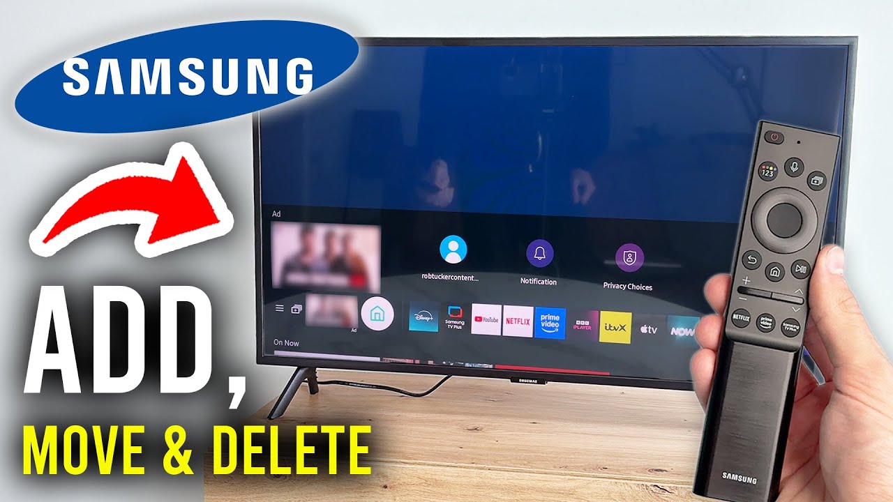 How To Add, Move, and Delete Apps On Samsung Smart TV - Step By Step ...
