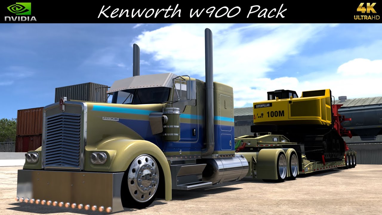 *Kenworth w900 Pack* CAT 551 Hauled Yuma to Indio *SCS Graphics/TAA ...