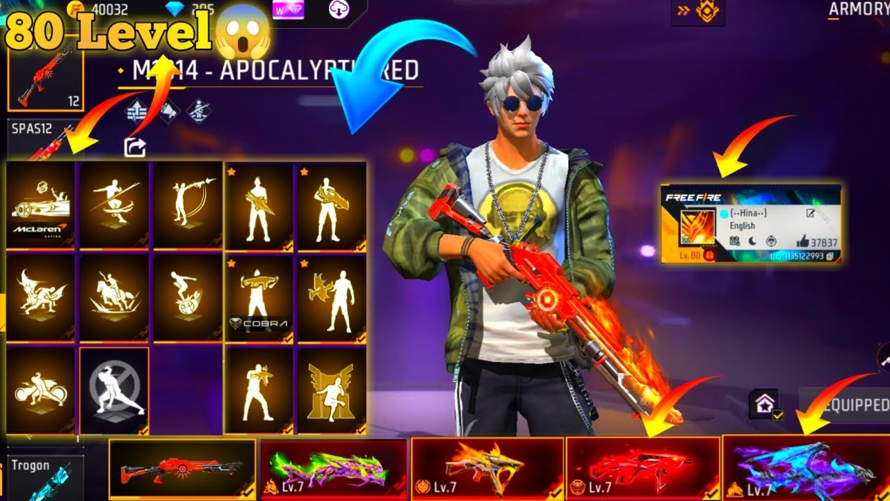 Free Fire Purple Shade Bundle Video Collection Available 😱 6 Evo Max ...