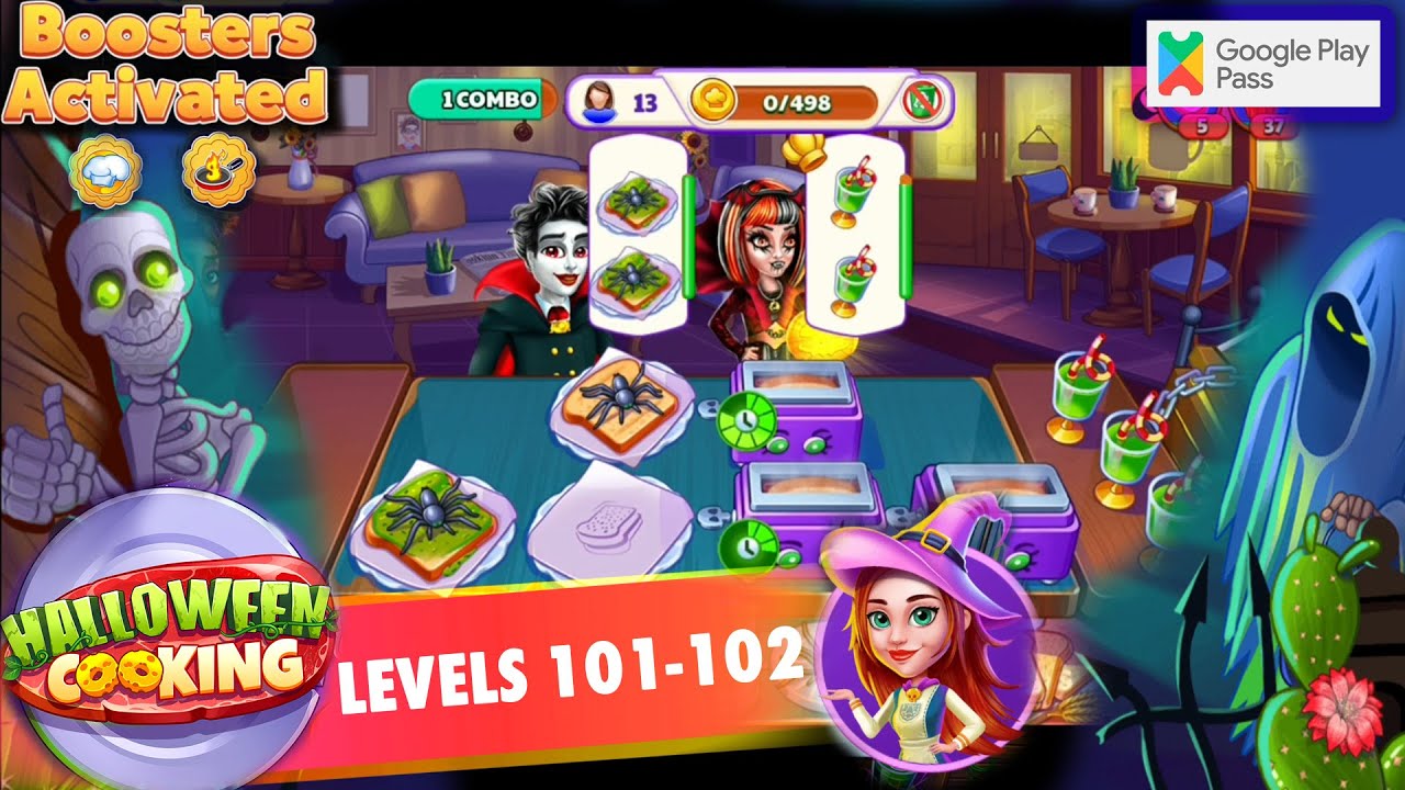 Google Play Pass: Halloween Cooking Game - Gameplay Levels 101-102 ...