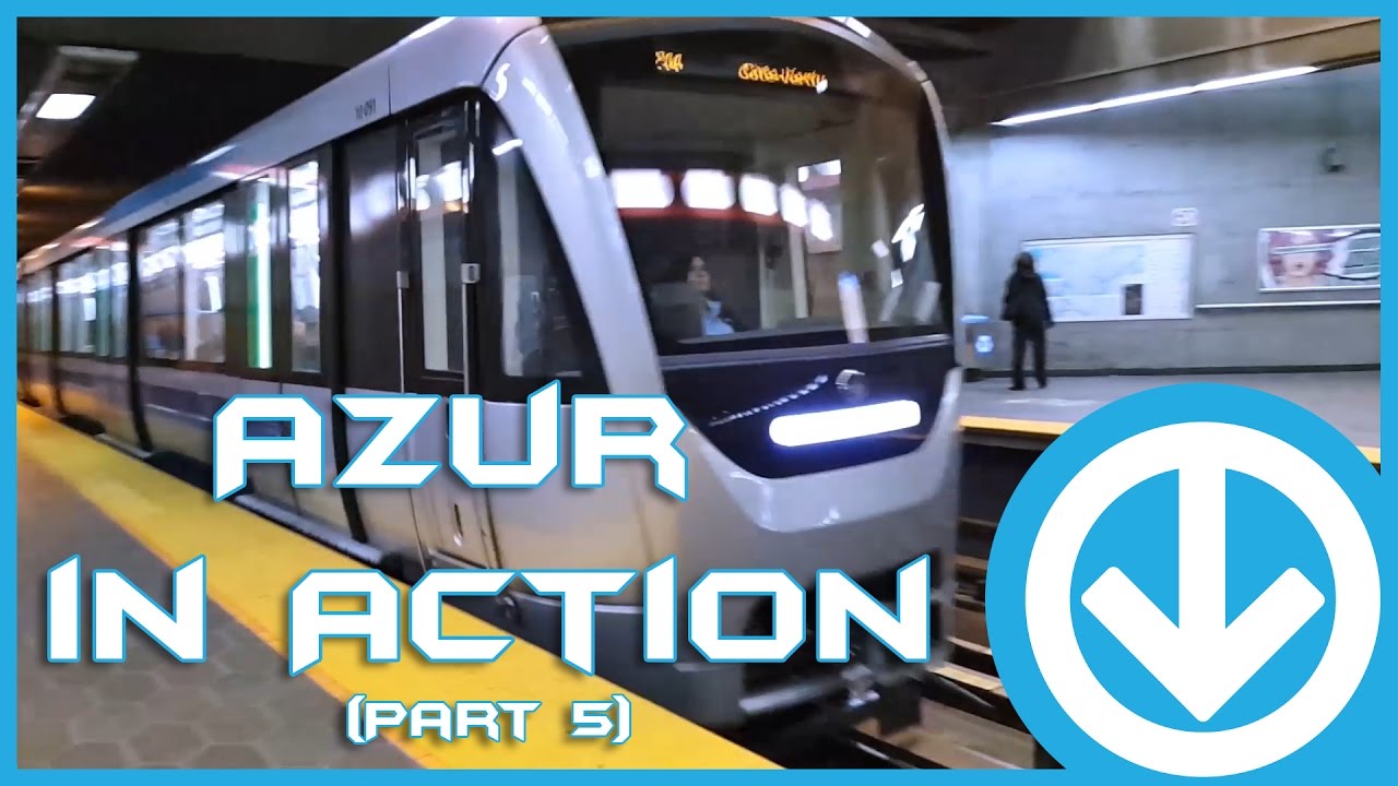 New Montreal's Metro Azur in action at various station (Part 5) - YouTube