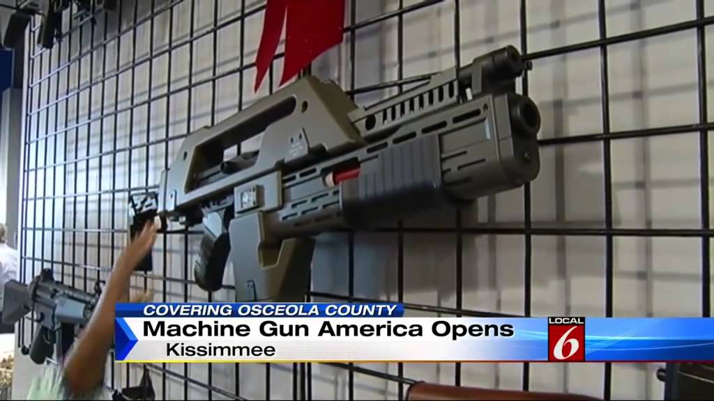 Machine Gun America opens in Kissimmee: Orlando's Channel 6 - YouTube