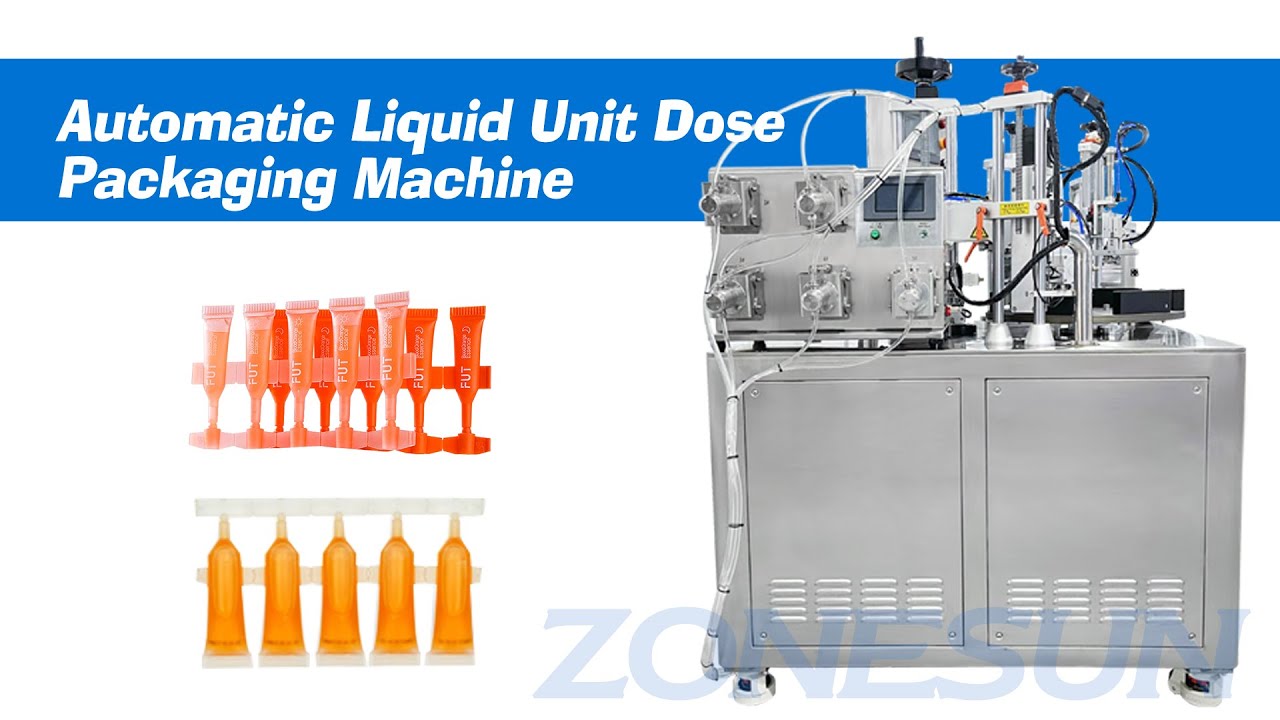 How To Use Liquid Unit Dose Packaging Machine for Eye Wash Solution - YouTube