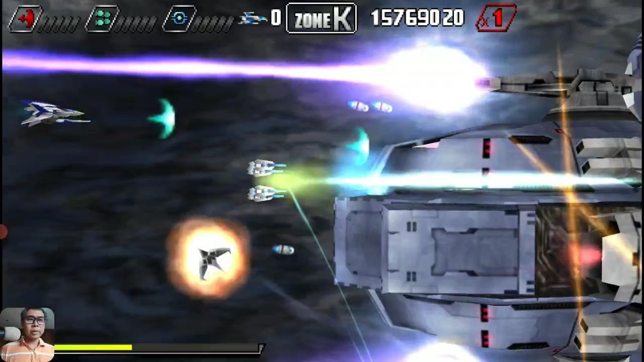 DARIUSBURST (PSP) Full Game Rank Hard, Zone ABDFK on Razer Phone 2 ...