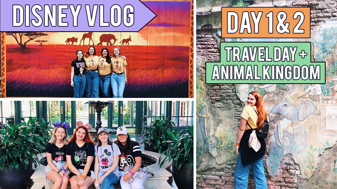 Disney Vlog Day 1 & 2: Travelling to Orlando & Animal Kingdom | Walt ...