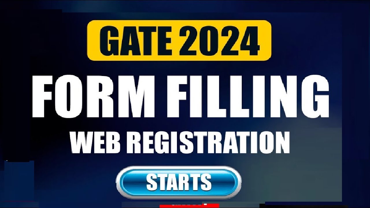 GATE 2024 Registration Open | How to Fill GATE 2024 Form - YouTube