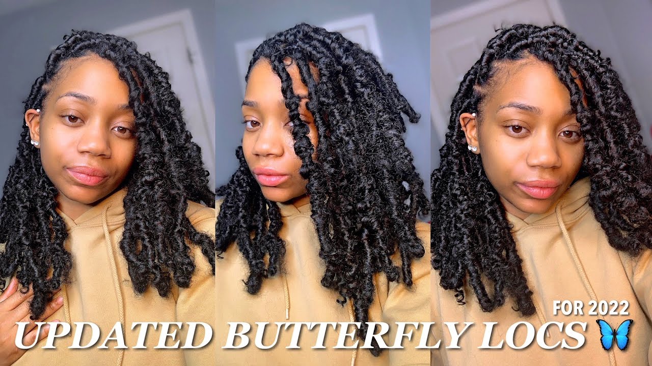 MY QUICK UPDATED BUTTERFLY LOCS FOR 2022 🦋 NOT USING FREETRESS HAIR ...
