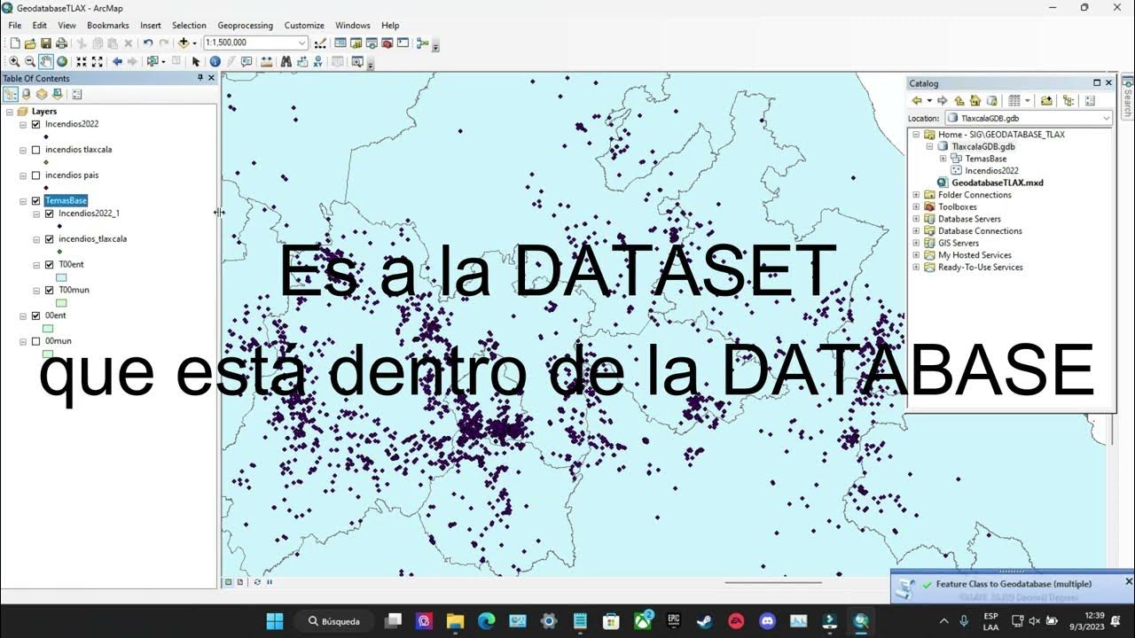 Crear una DataBase / DataSet / Arcmap - YouTube