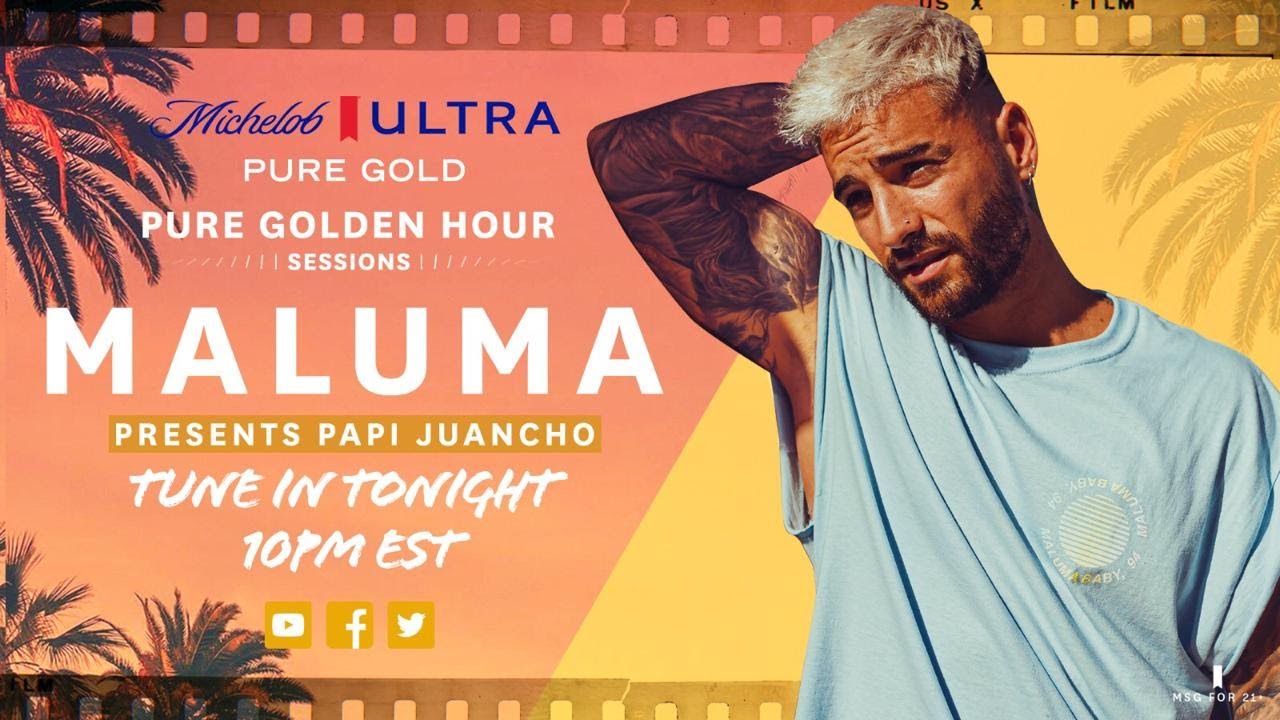 MALUMA Papi Juancho LIVE - YouTube
