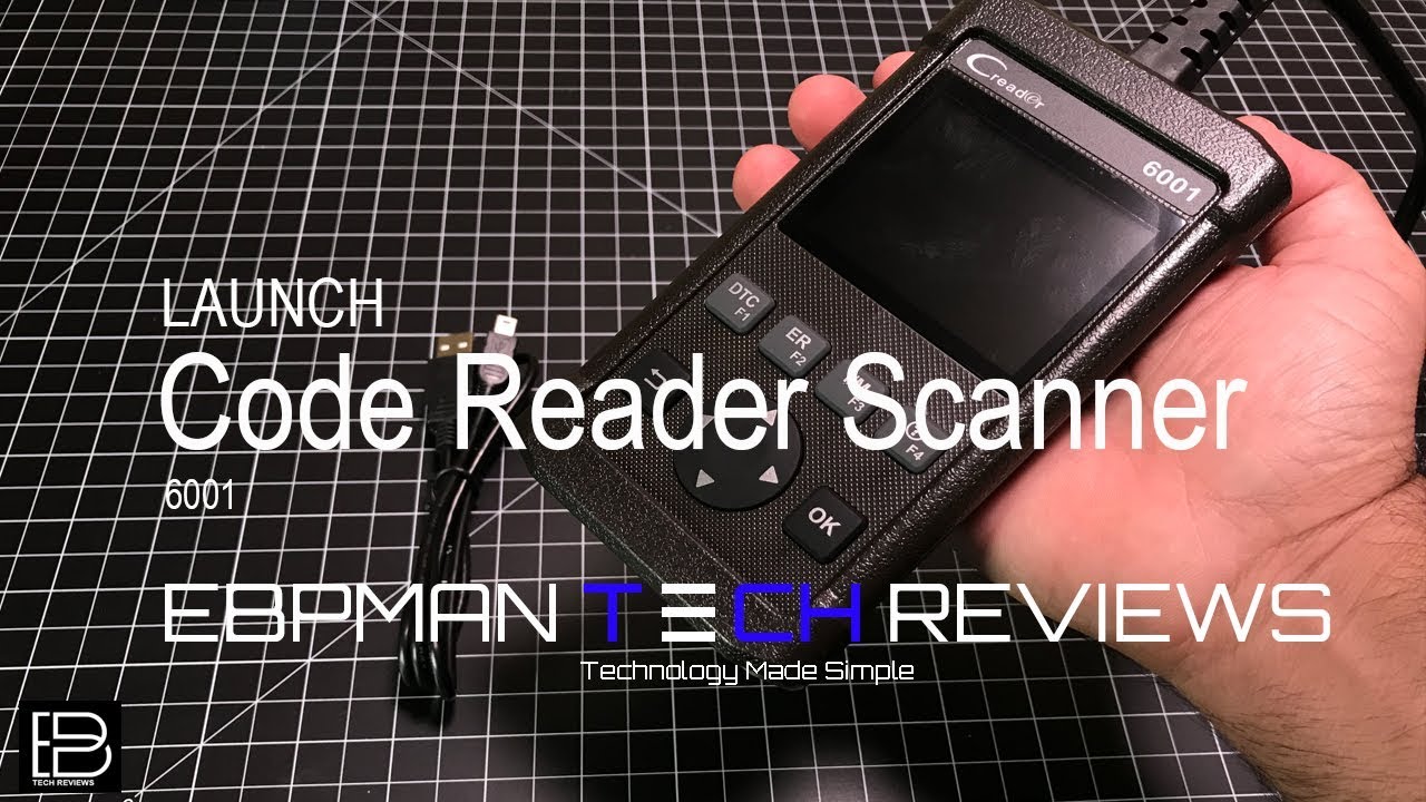 Launch Code Reader Scanner 6001 Full OBDII/EOBD Diagnostic - YouTube