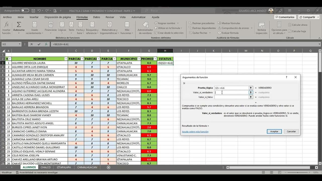 CONDICIONALES EN EXCEL - YouTube