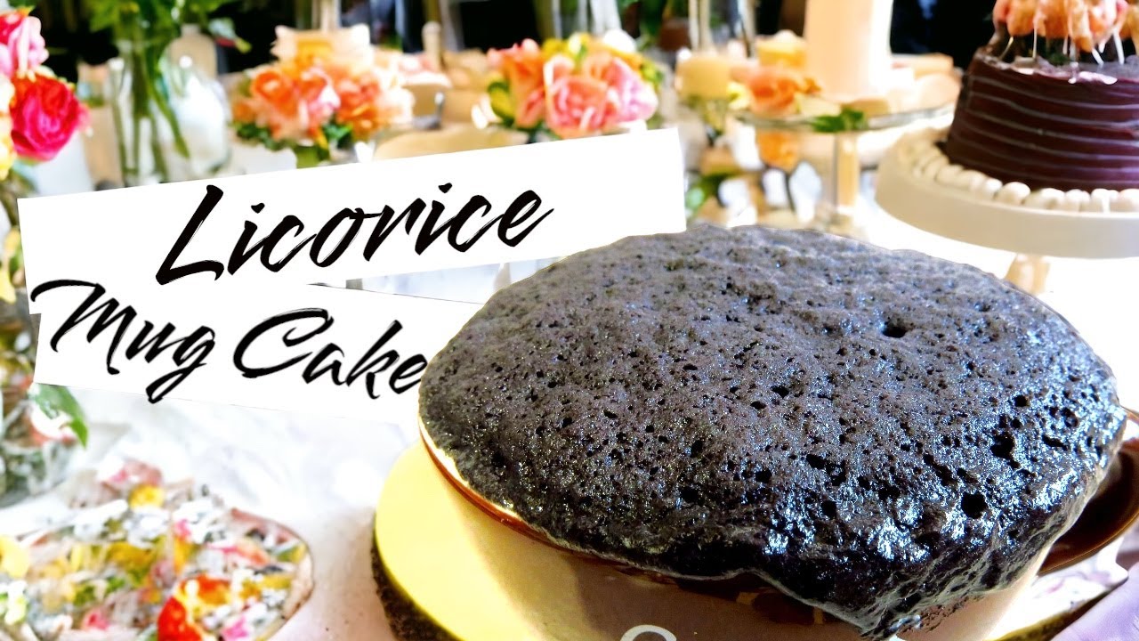 Dark and Delicious Licorice Mug Cake Recipe - YouTube