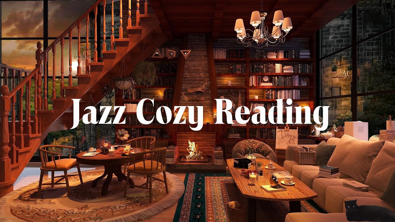 Slow Piano Jazz Music In Cozy Reading Nook Ambience - September Jazz ...