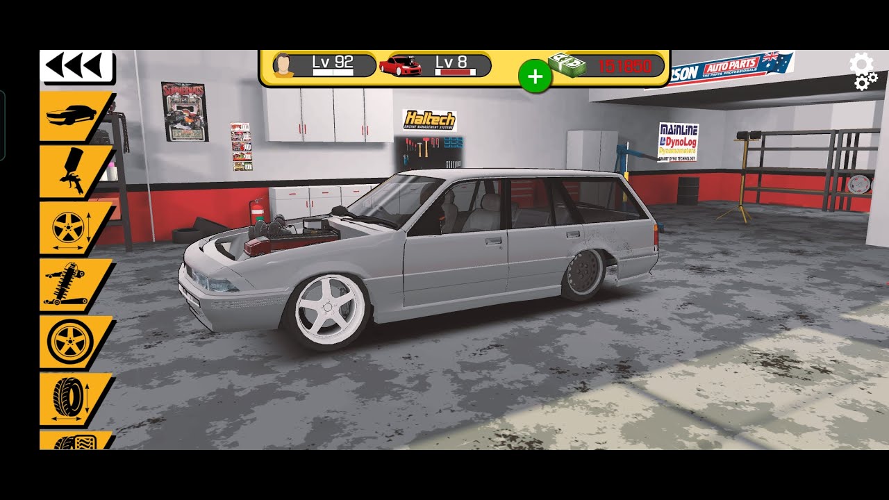 1400hp Barra vl Calais wagon on burnout masters - YouTube