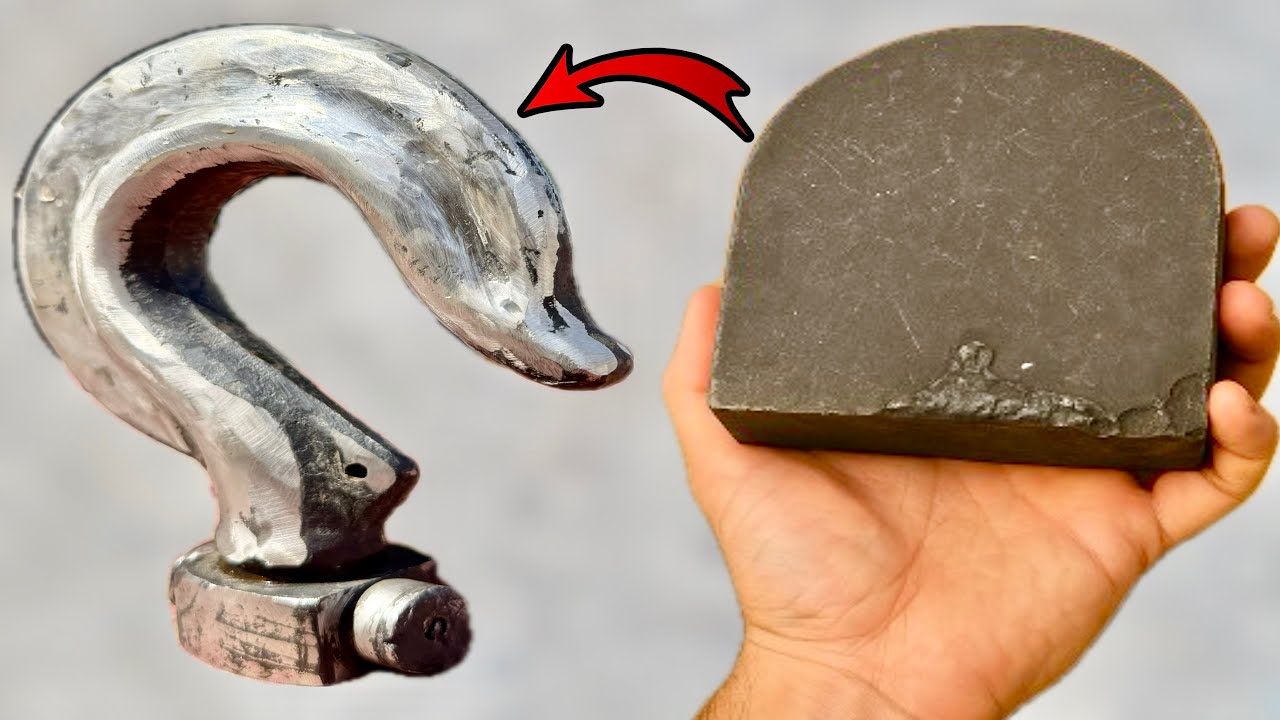 No Forging, Just Lathe: One-Piece Iron Hook Fabrication | Satisfying ...