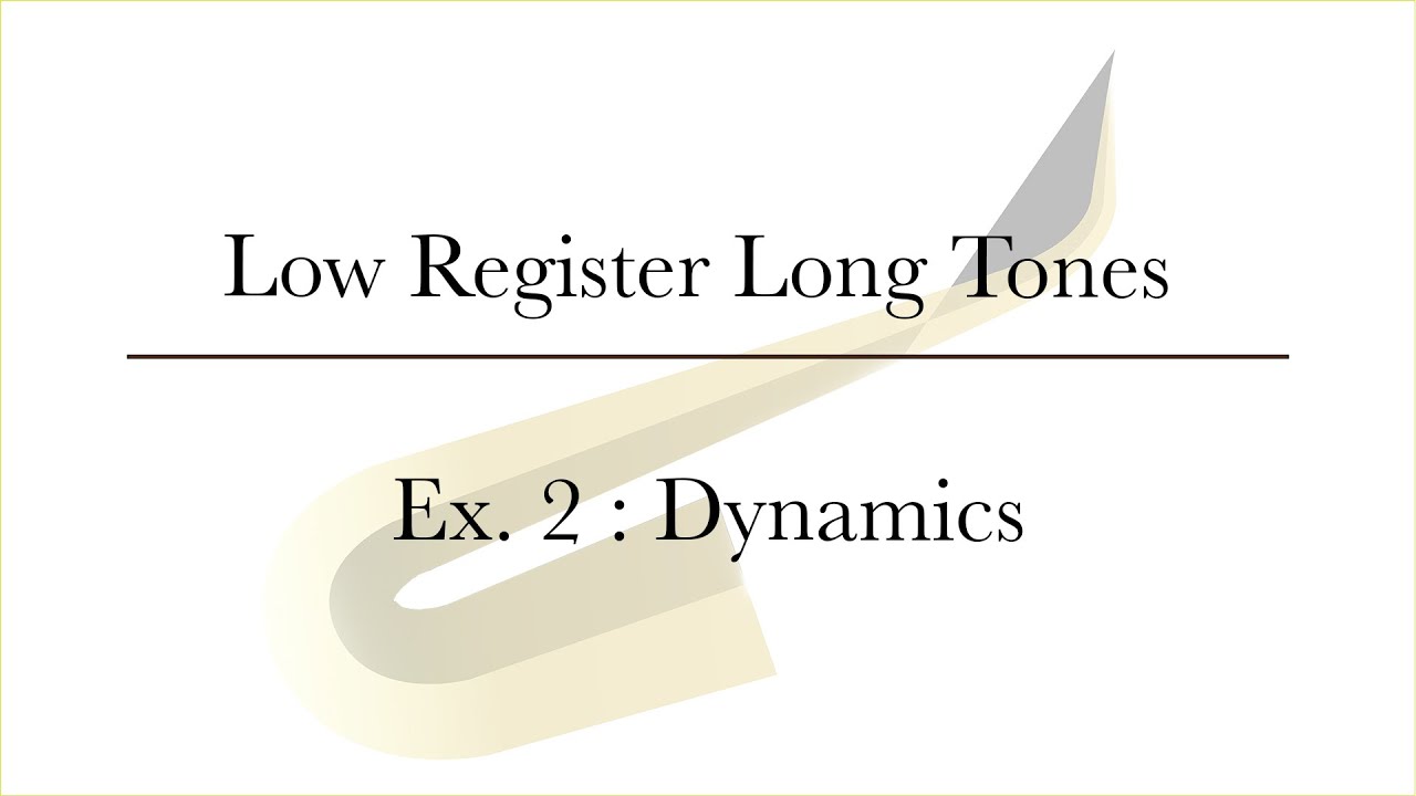Long Tones Ex.2 | Essential Saxophone Exercises - YouTube