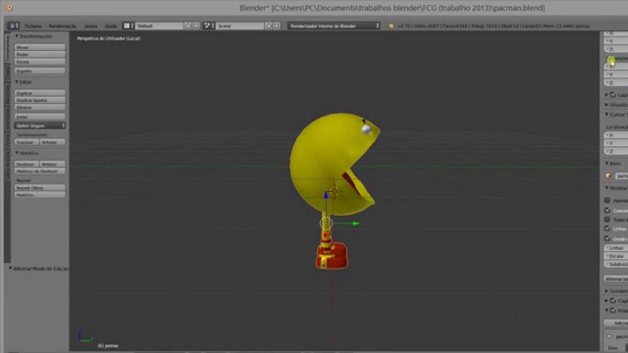 Pacman - Blender - YouTube