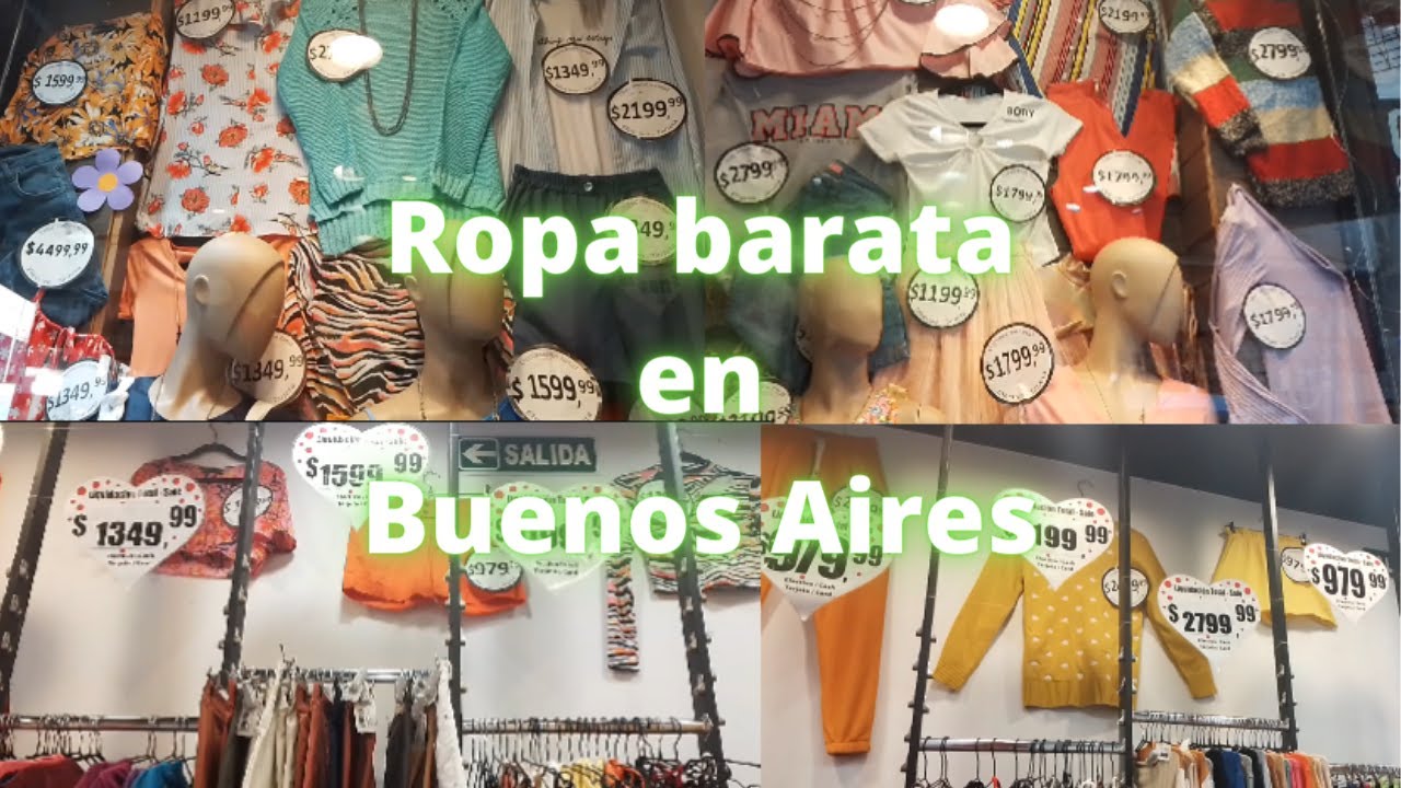 Ropa muy barata en Buenos Aires, Argentina - YouTube