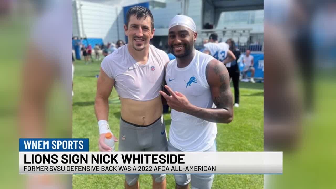 Lions sign former SVSU All-American Nick Whiteside - YouTube