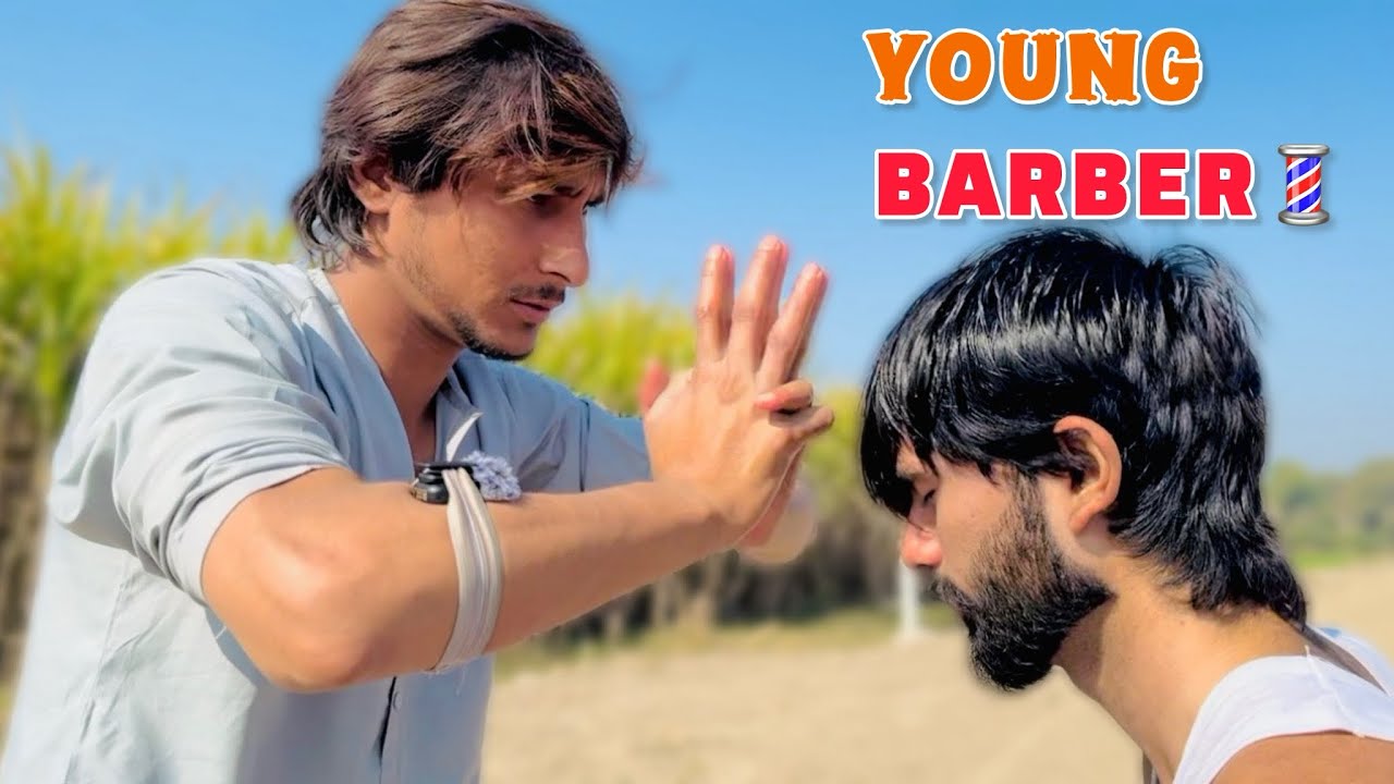 ASMR Pakistani Young Barber💈Amazing Head & Back Massage for stress ...