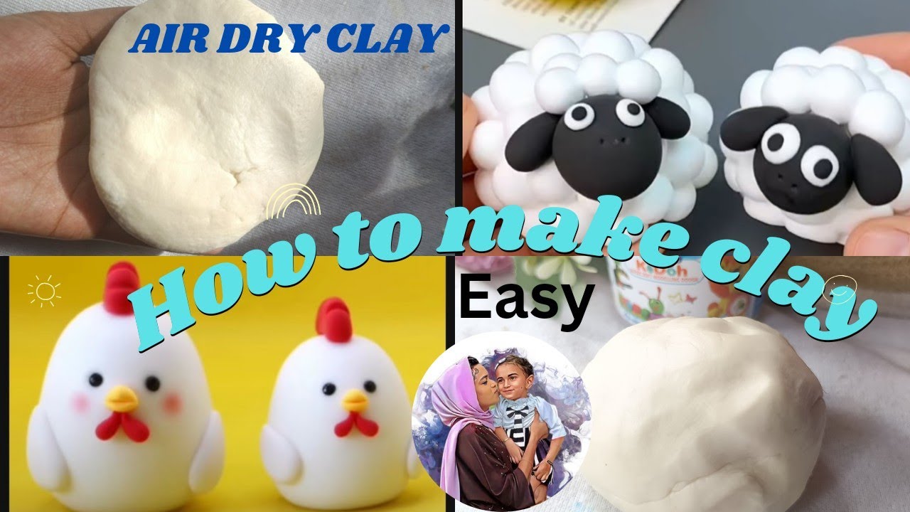 How I make DIY AIR DRY CLAY(Basic tutorial+small business)#homemadeclay ...