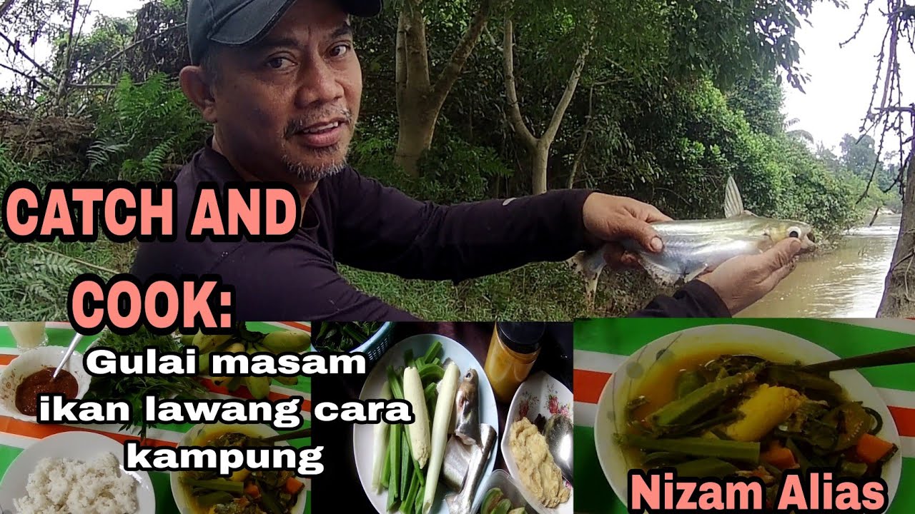 CATCH AND COOK:GULAI MASAM IKAN LAWANG MASAK CARA KAMPUNG - YouTube