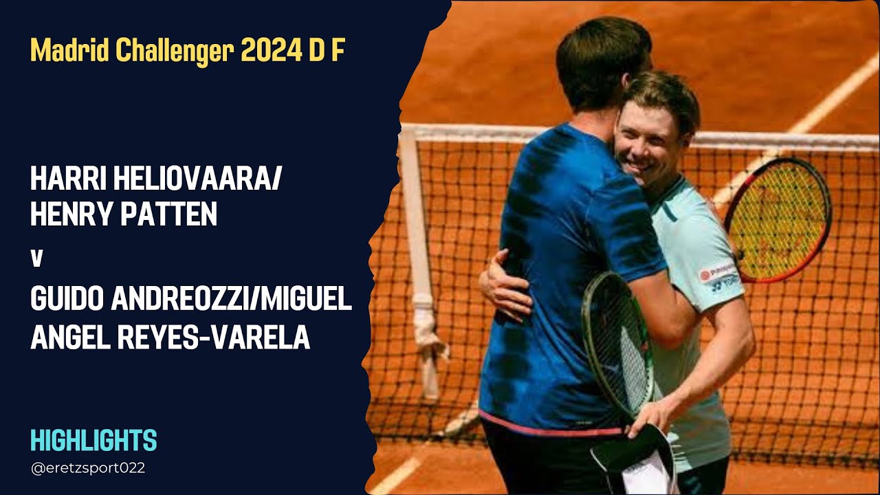 Madrid Ch 2024 D F: Harri Heliovaara/Henry Patten v. Guido Andreozzi ...
