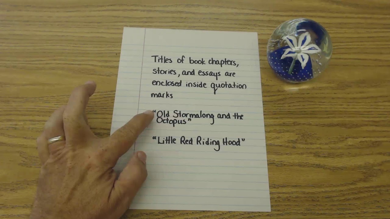 4th Grade | Grammar | 5.2 | Capitalizing Titles - YouTube