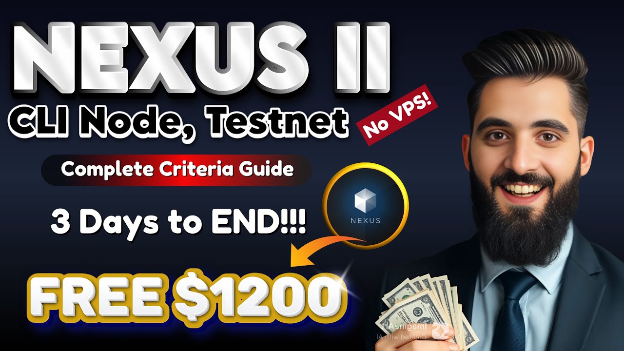 $1200 Free Nexus Testnet 2 || NEXUS CLI Node Run no VPS || A to Z ...