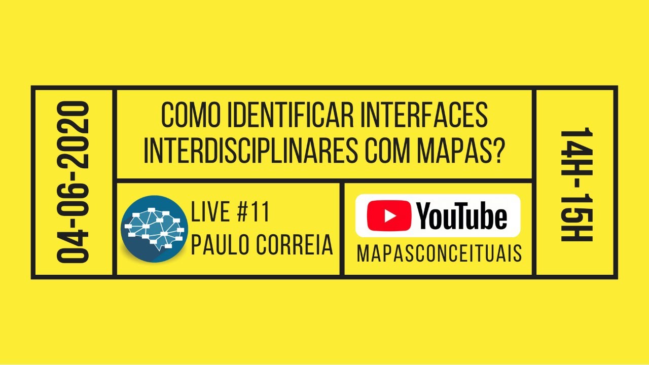 Live #11 | Como identificar interfaces interdisciplinares com mapas ...