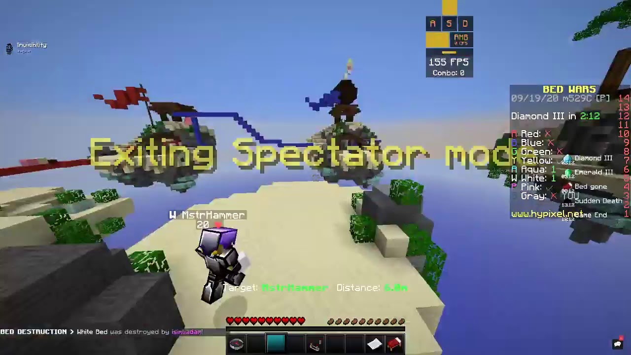playing hypixel bw priv games - YouTube