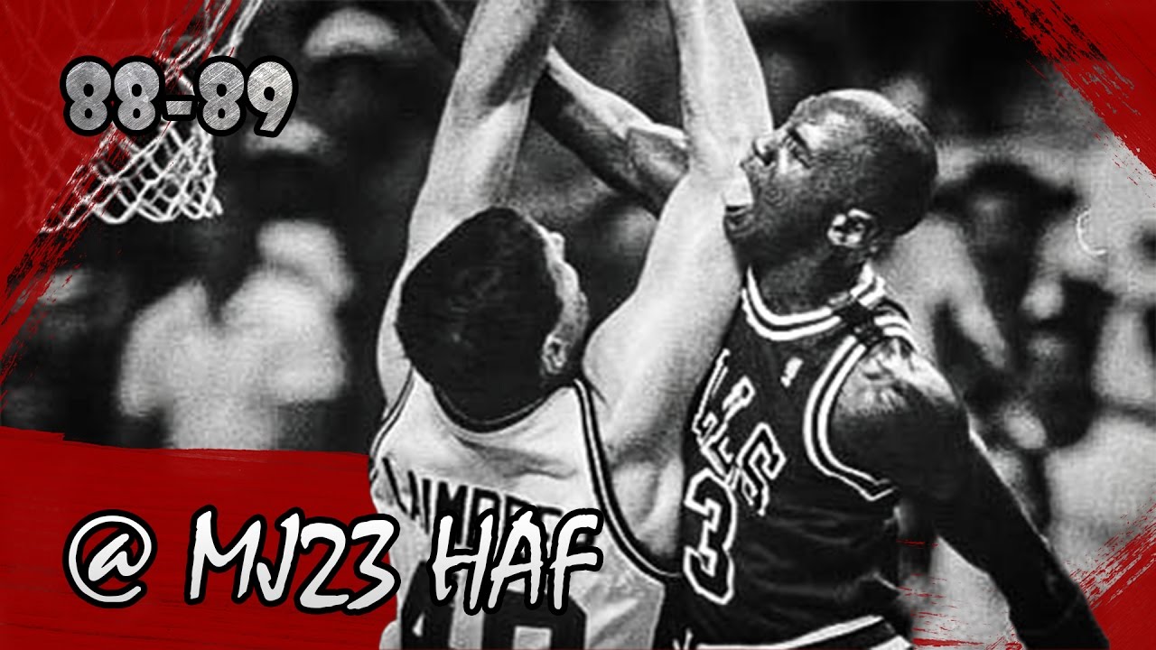 Michael Jordan Highlights 1989 ECF G2 vs Pistons - 27pts, Nasty Dunk on ...