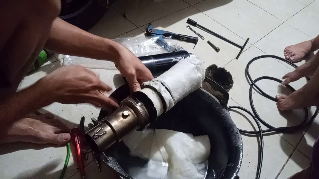 Ganti Glaswool/Gasbul Knalpot Ronin 3 Tech - YouTube