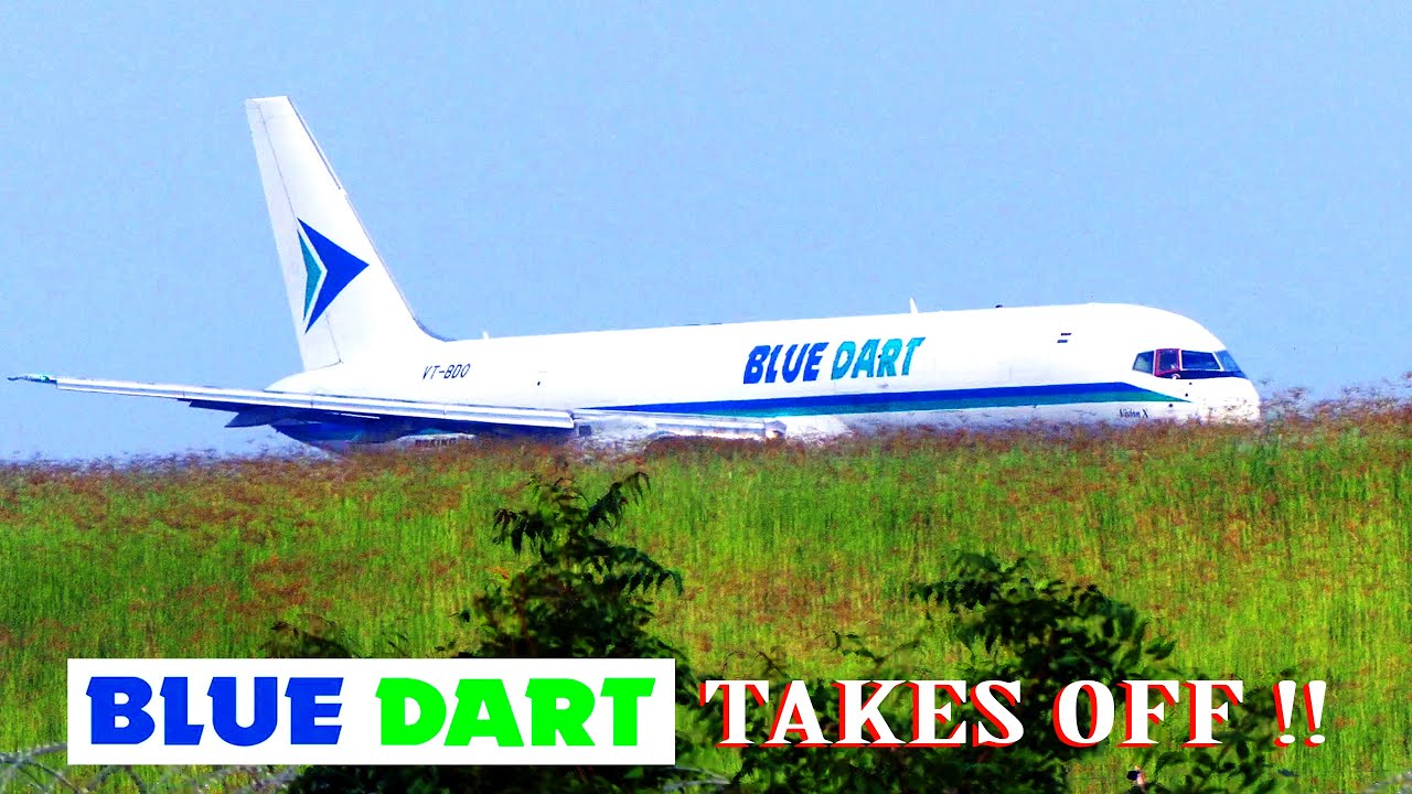 BLUE DART Cargo BOEING 757 Takes off from BENGALURU towards CHENNAI ...
