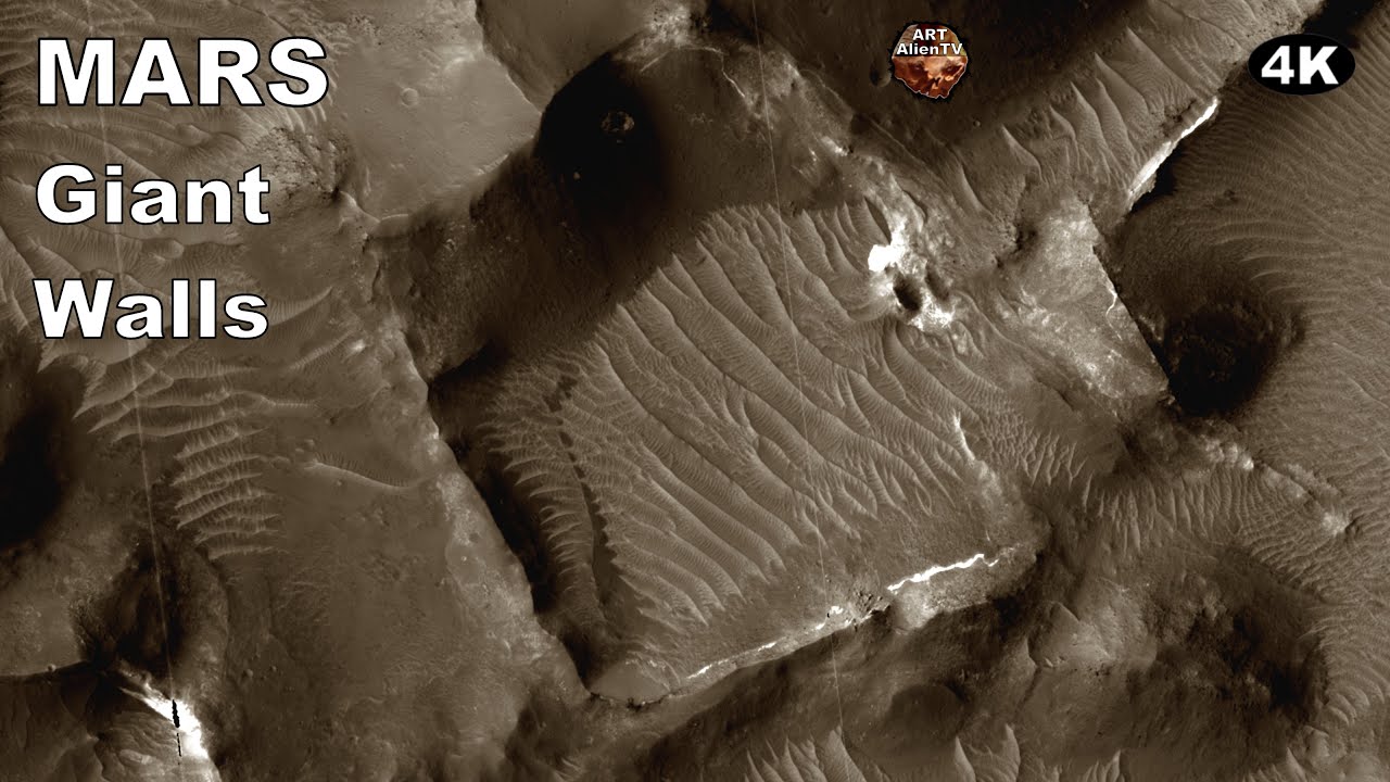 MARS Giant Walls. 500 metre Structures - ArtAlienTV 4K - YouTube