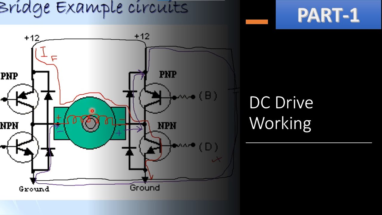 Dc Drive Schematic Diagram/Working/Explanation/H-Bridge/Dc motor drive ...