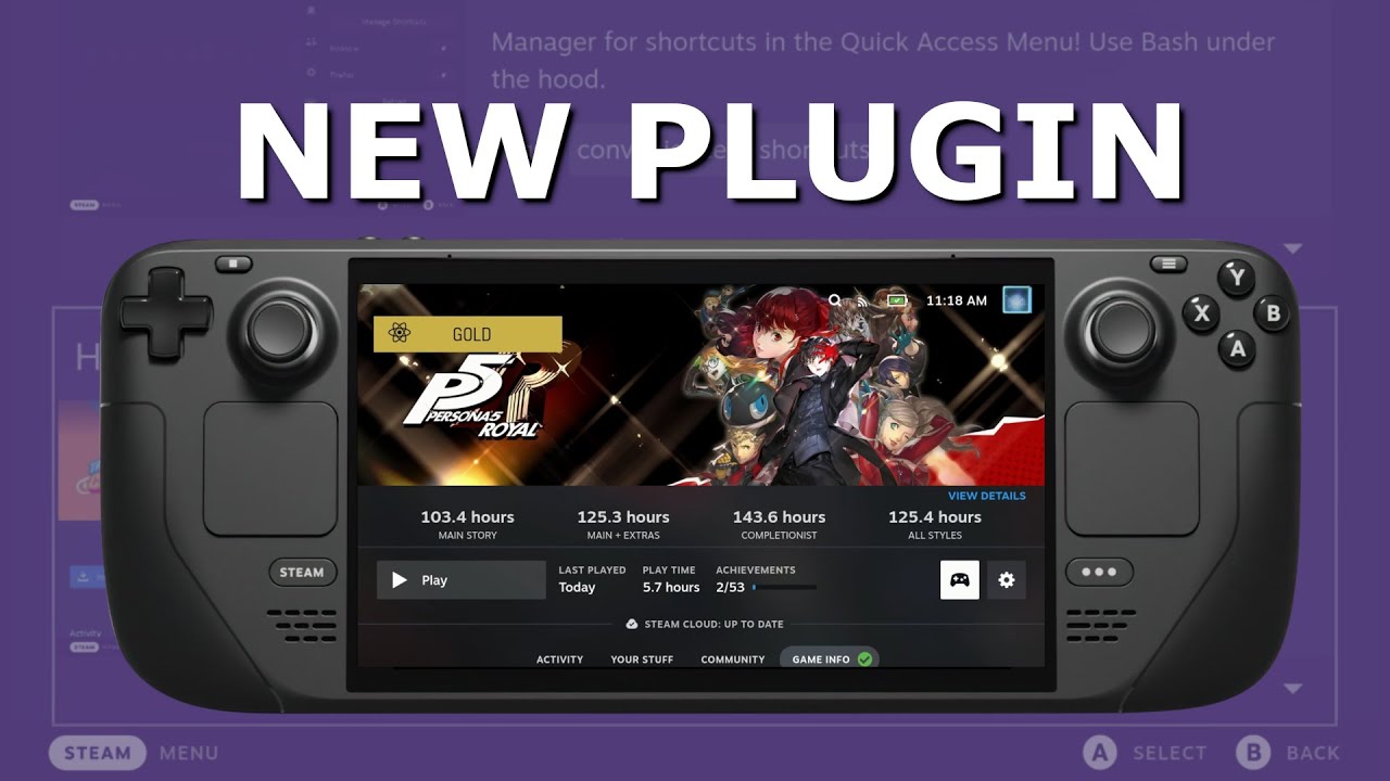 New Must Have Plugin on Steam Deck - How Long To Beat - Decky Loader - YouTube