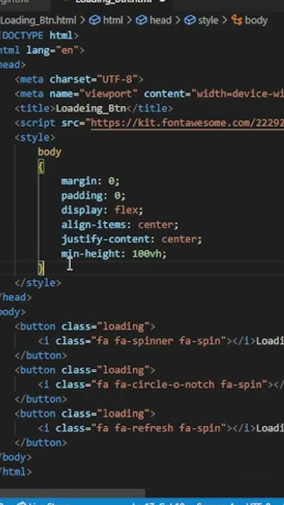 Loading Buttons | HTML CSS - YouTube