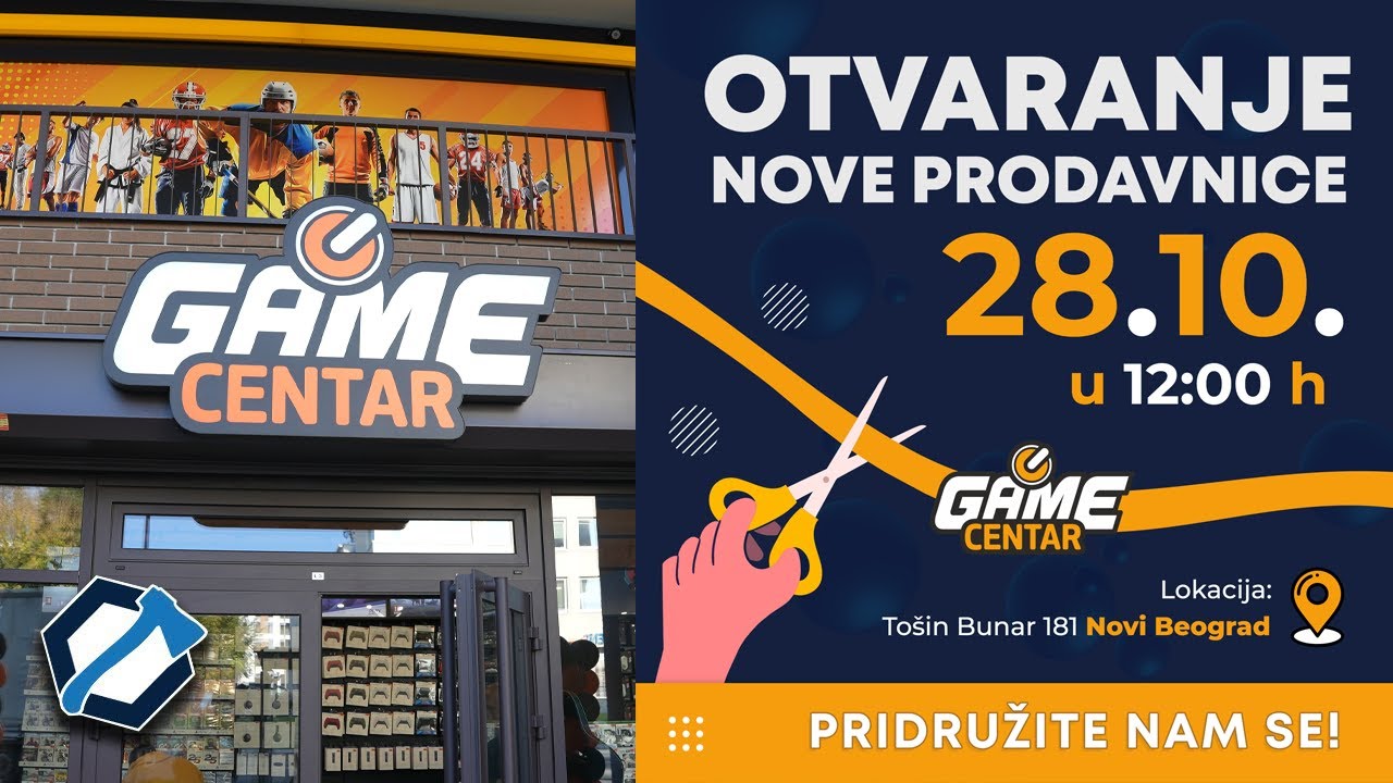 GAME CENTAR - TOŠIN BUNAR - OTVARANJE - YouTube