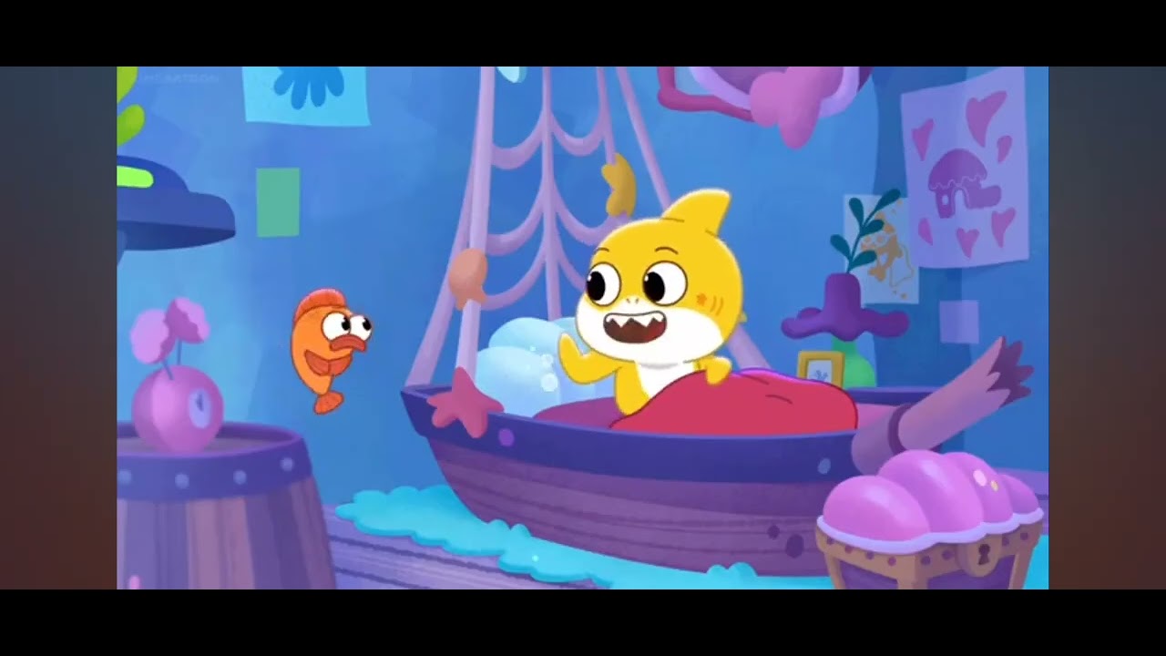 William Manta wakes baby shark by singing baby's song and made him ...