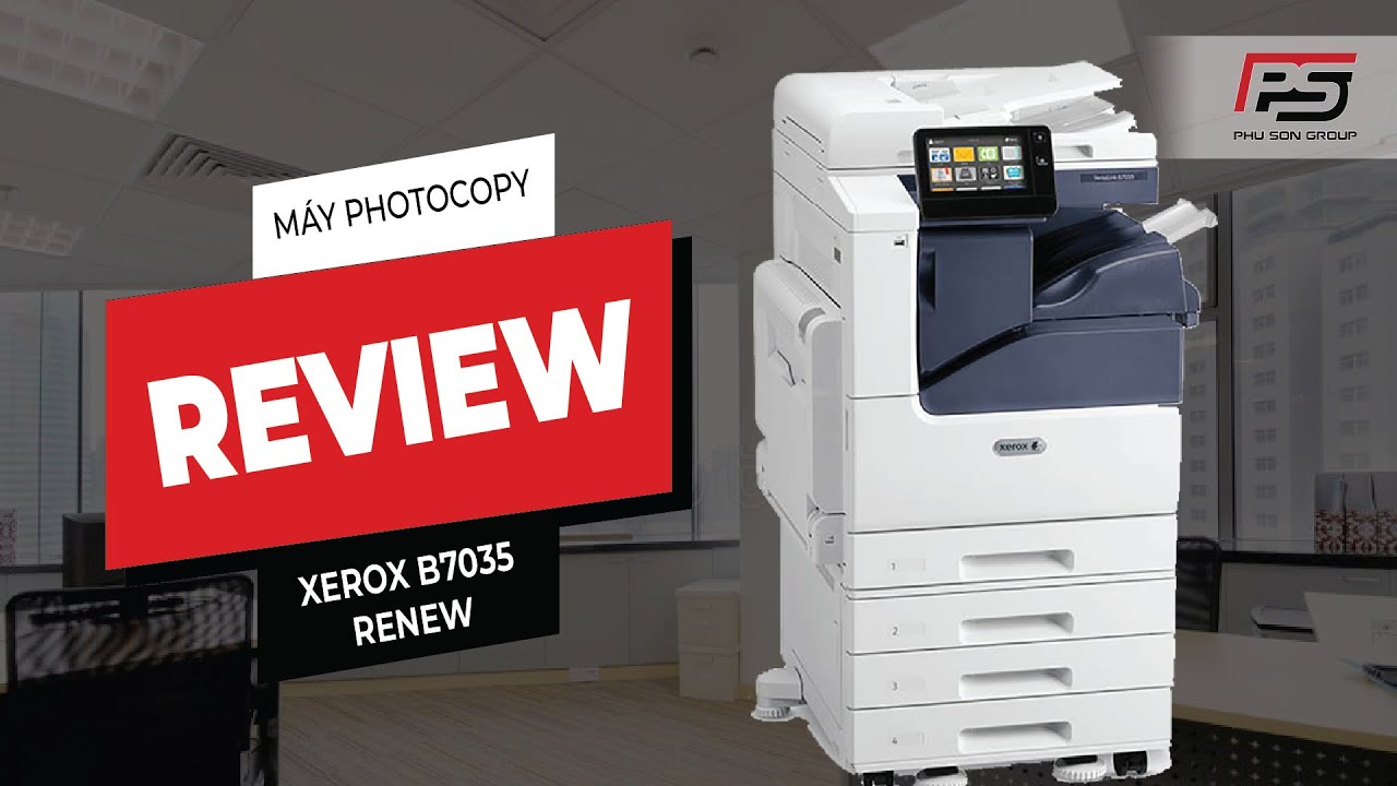 Review Máy Photocopy Xerox Versalink B7035 Refurbished - YouTube